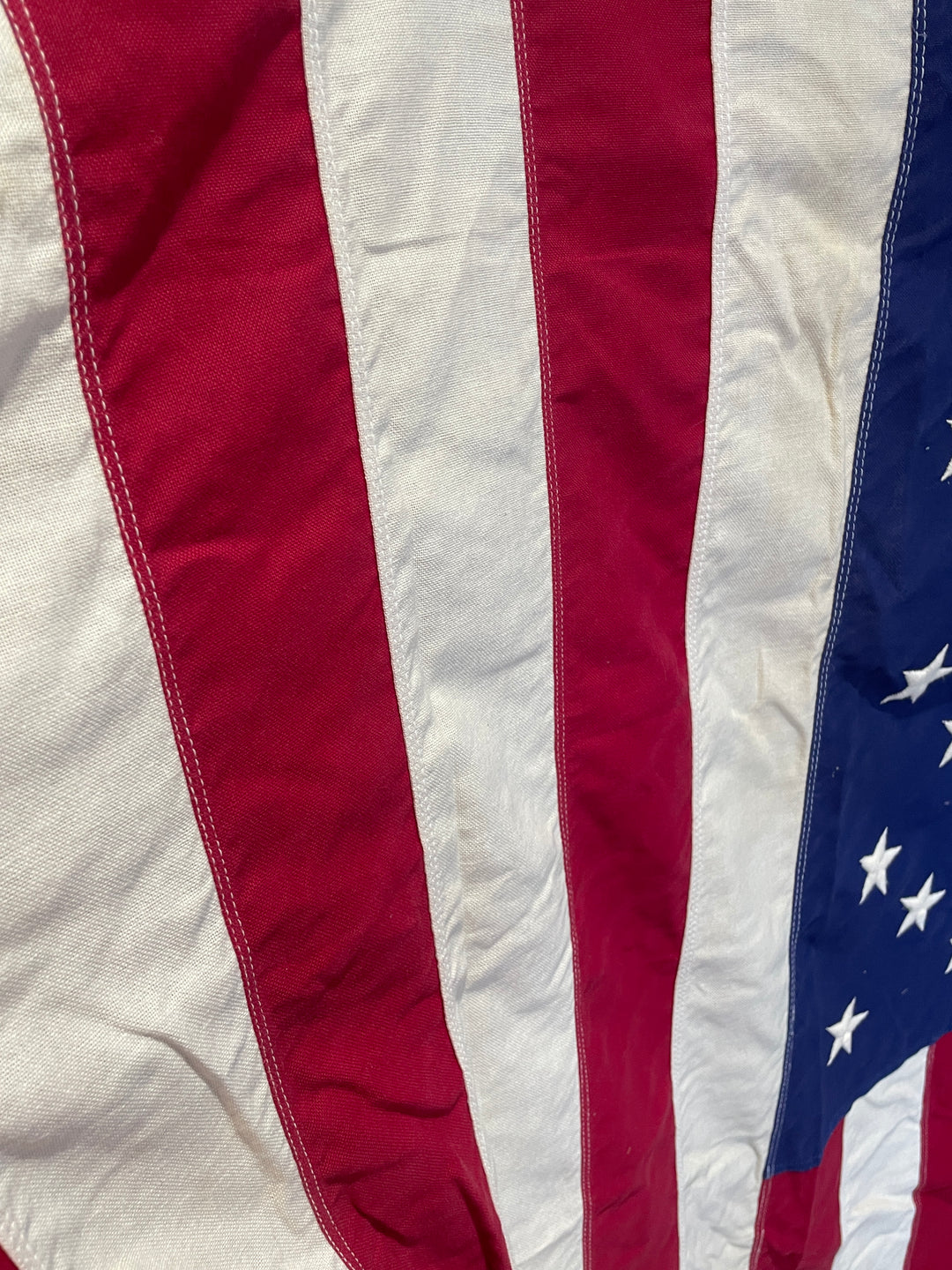 Original Post World War Two American Flag, 5 1/2ft x 4 1/2ft, 50 Star ...