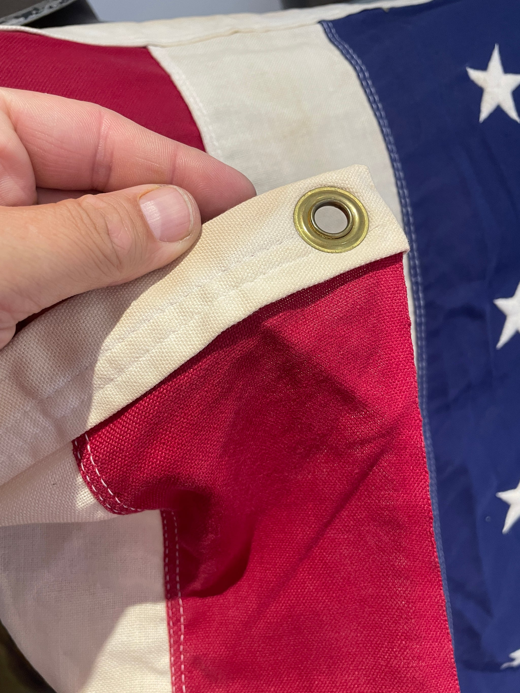 Original Post World War Two American Flag, 5 1/2ft x 4 1/2ft, 50 Star ...