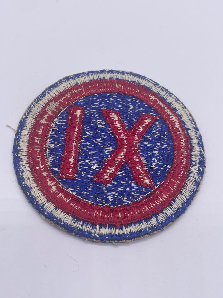 Original World War Two IX Corps Patch – Hornbeam Militaria