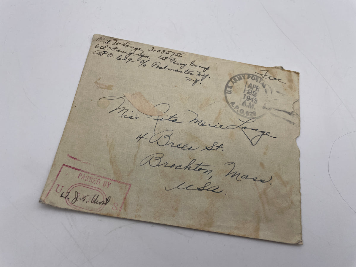 Original World War Two American Envelope, 6th Ferry Squadron – Hornbeam ...