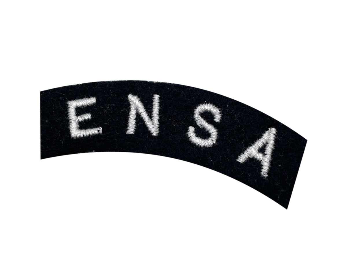 Entertainments National Service Association "ENSA" Shoulder Title, Pat ...