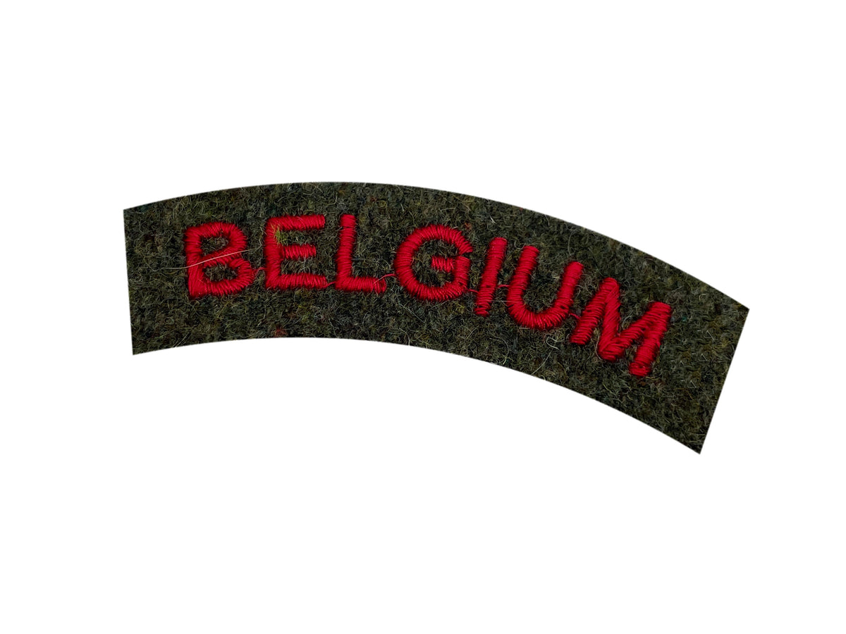 Free Belgian Forces Overseas Flash, Made in England – Hornbeam Militaria