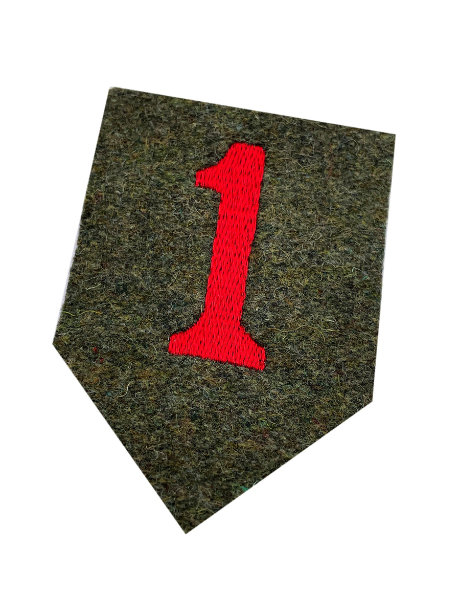 American 1st Infantry Division Patch, World War One, Made in England ...