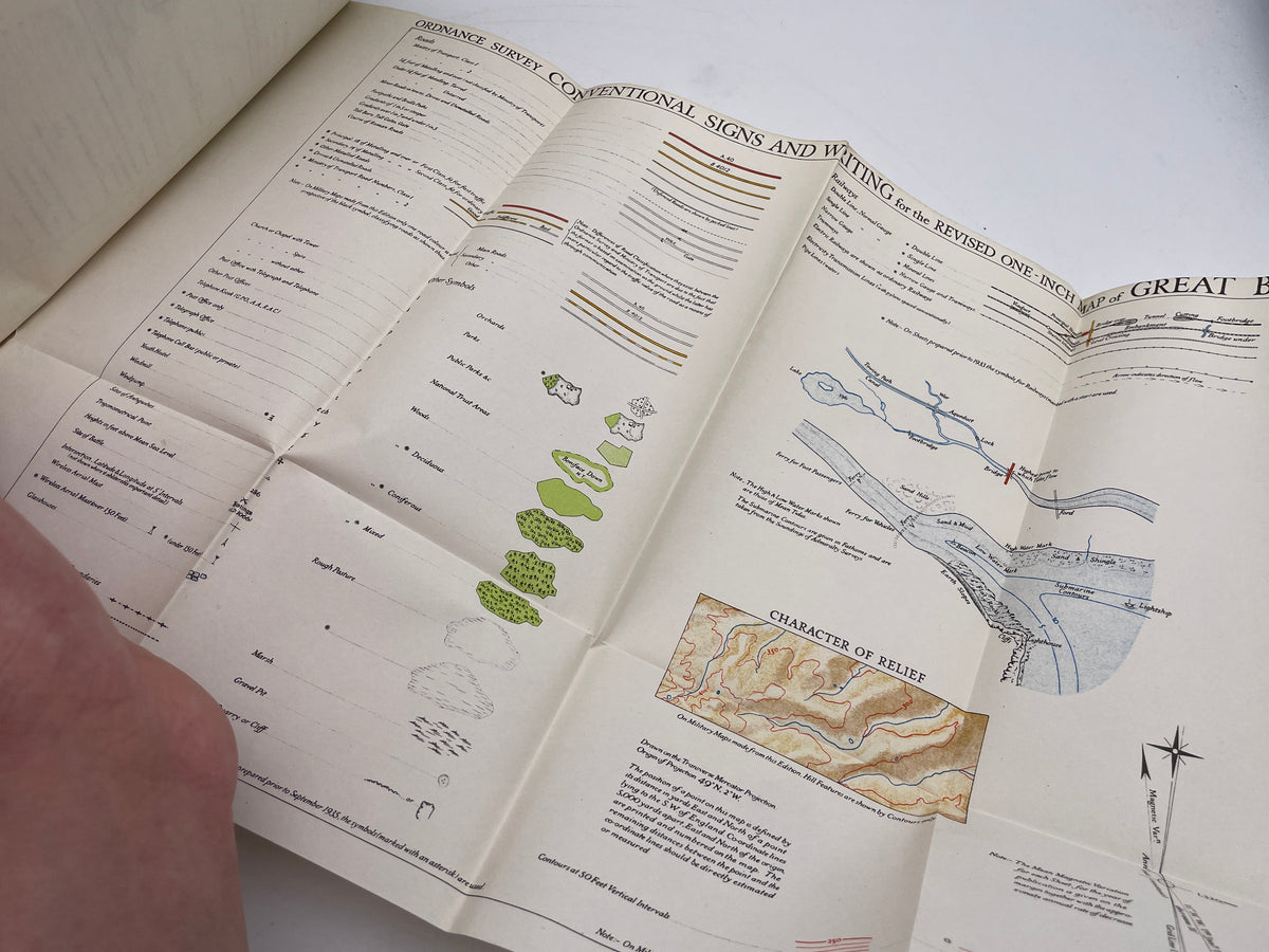 Original Inter War British Army Manual, "Notes on Map Reading ...