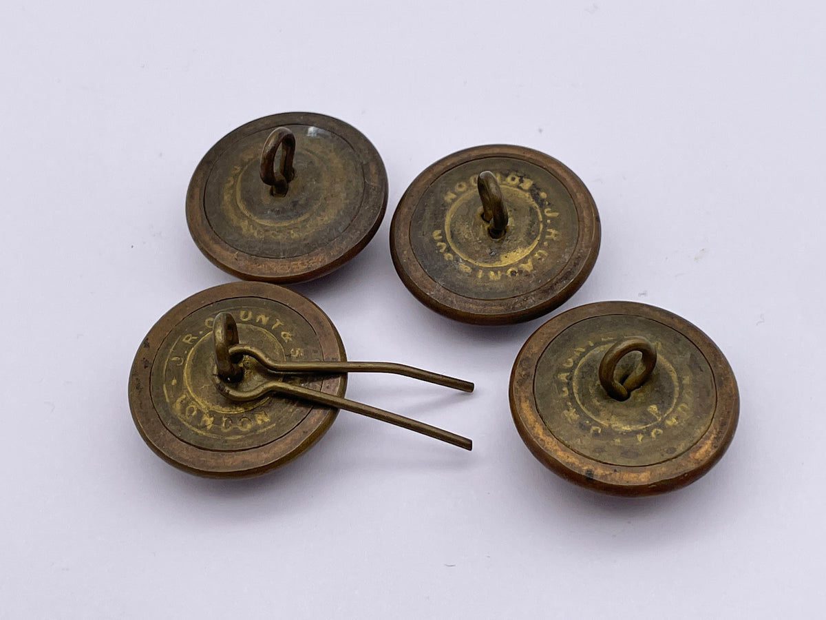 Original Set of The Welch Regiment Service Dress Tunic Buttons ...