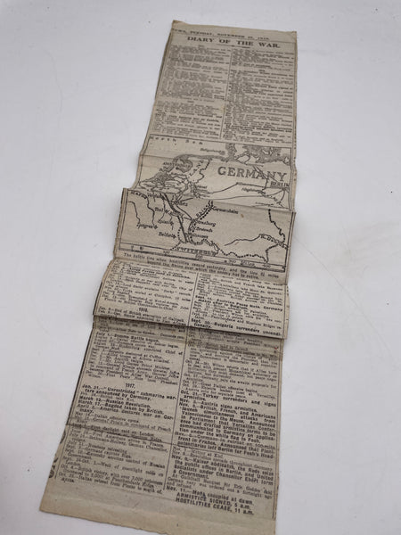 Original World War One Newspaper Clipping, Daily Mail, 12 November 191 ...