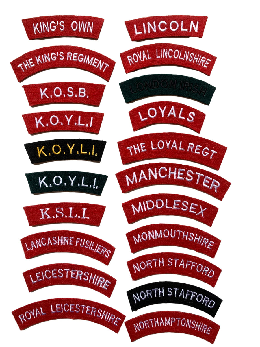 Infantry Regiment Shoulder Titles – Hornbeam Militaria
