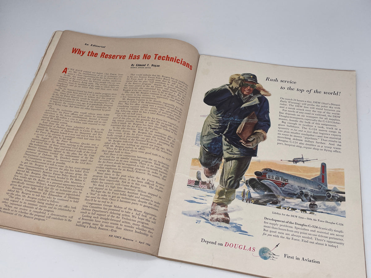 Original 1956 Dated Magazine, "Air Force, The Magazine of American Air ...