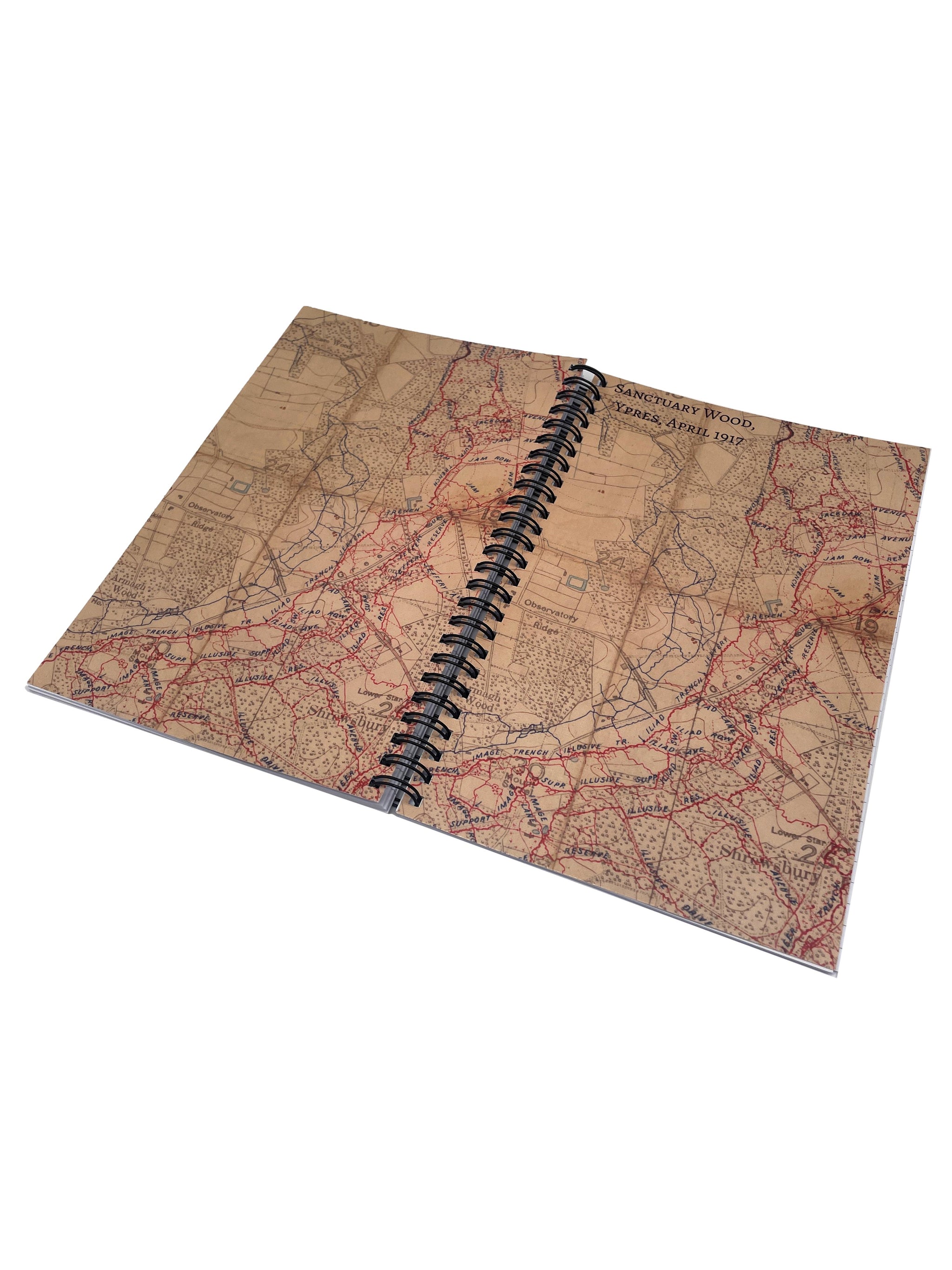 Trench Map Notebook, Sanctuary Wood April 1917, A5, 80 Pages – Hornbeam ...